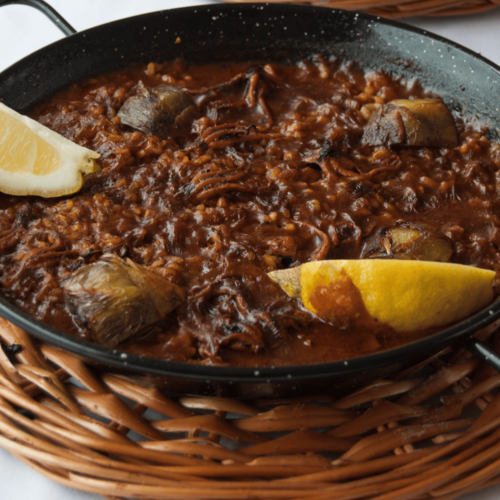 Spanish Arroz Negro (Black paella) | DelishGlobe