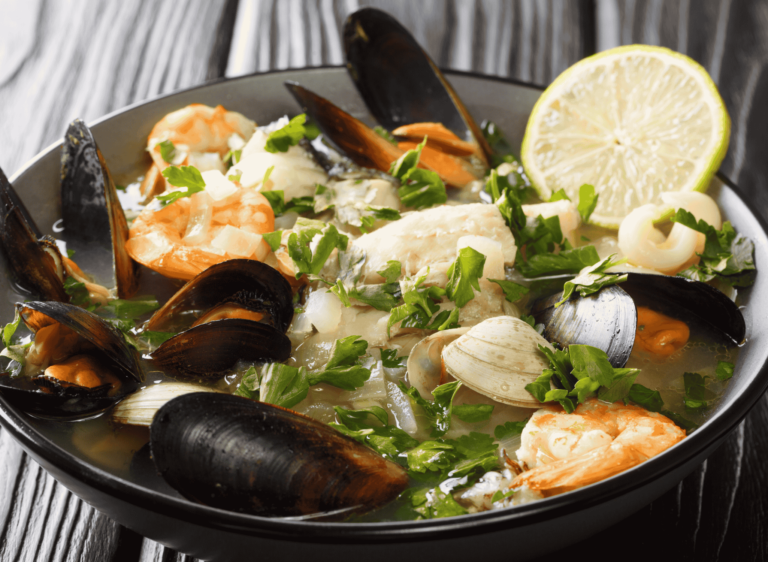 Chilean Paila Marina (Seafood Stew) | DelishGlobe