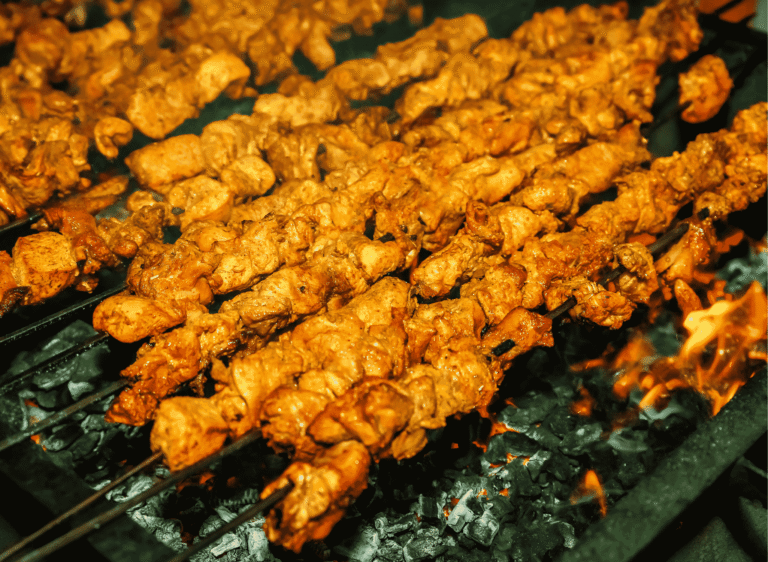 Nepali Sekuwa (Skewered Grilled Meat) | DelishGlobe