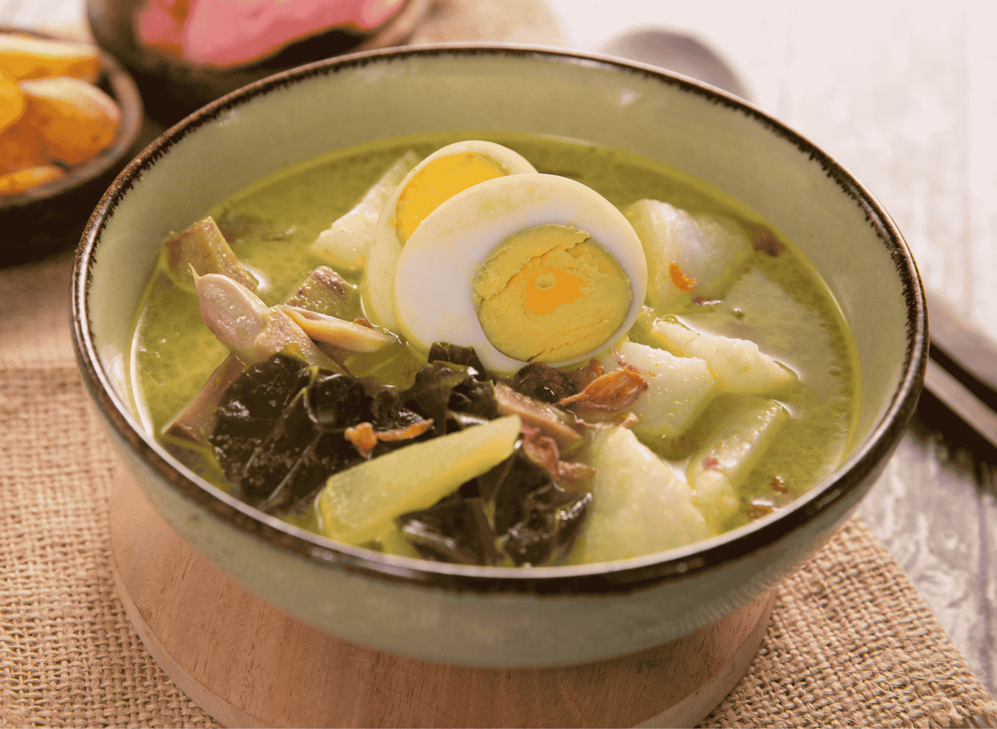 Indonesian Lontong Sayur (Vegetable Soup with Rice Cakes) | DelishGlobe