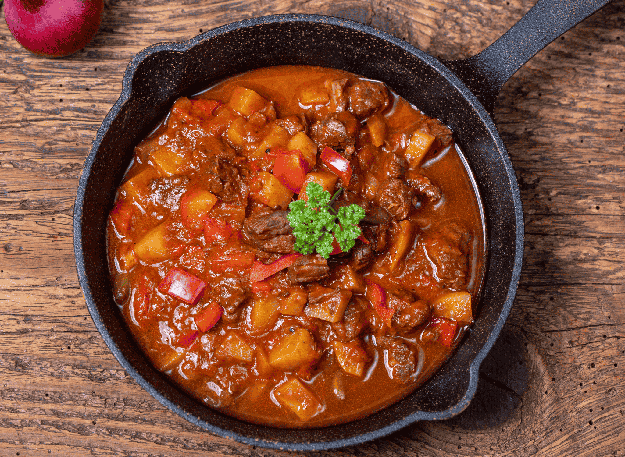 Hungarian Gulyás (Beef Goulash) | DelishGlobe